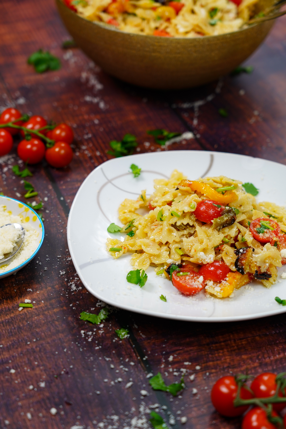 Warmer-Pasta-Paprika-Salat – Fotografie Marie Hasler